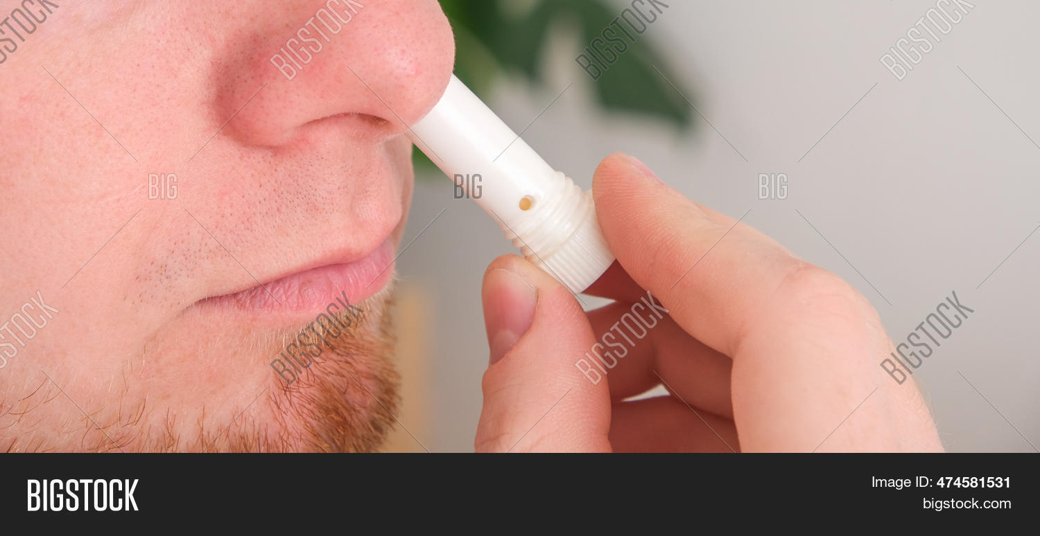 Adult Man Uses Nasal Image & Photo (Free Trial) | Bigstock