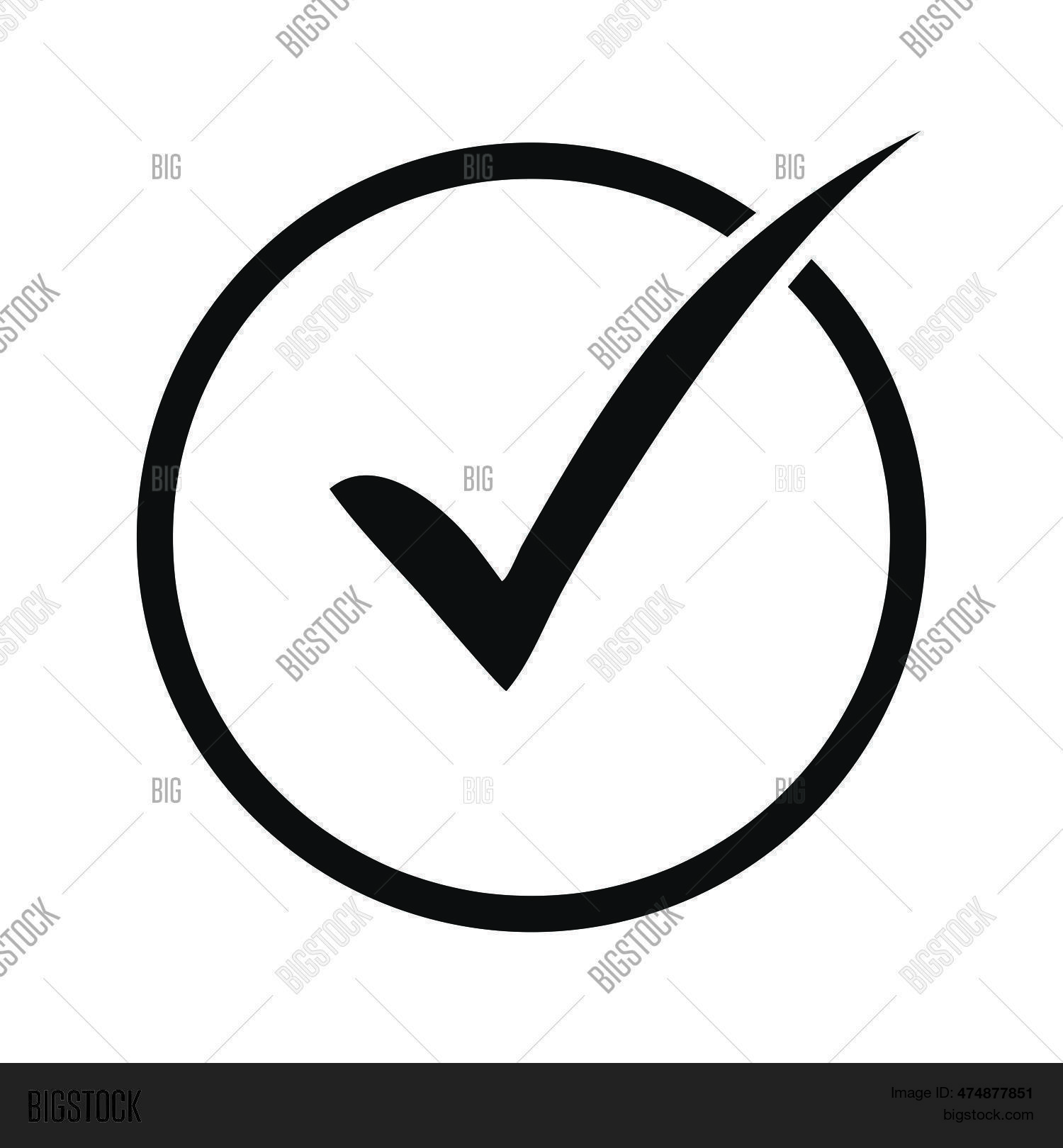 Check Mark Icon. Tick Vector & Photo (Free Trial) | Bigstock