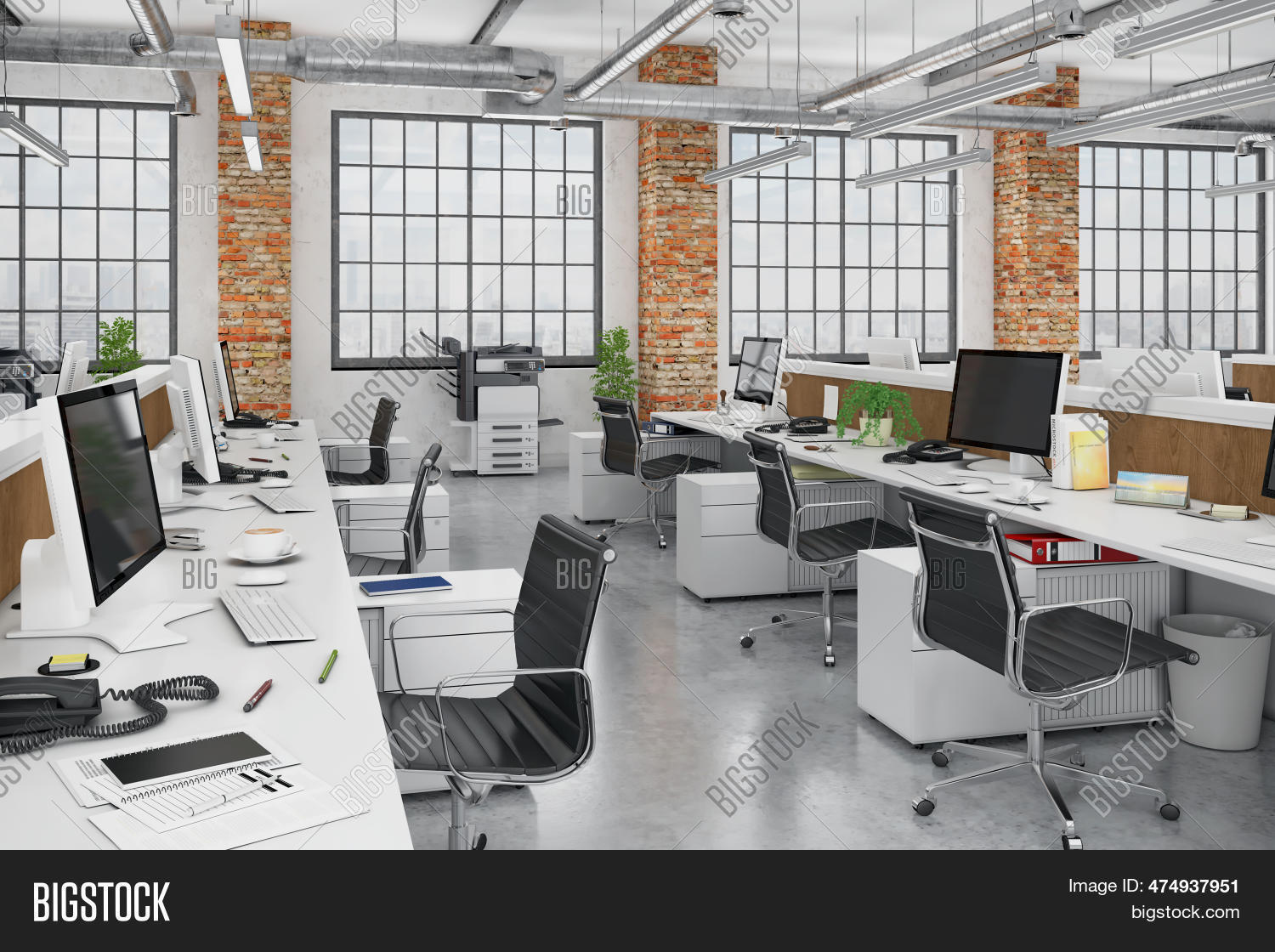 3d Render - Open Plan Image & Photo (Free Trial) | Bigstock