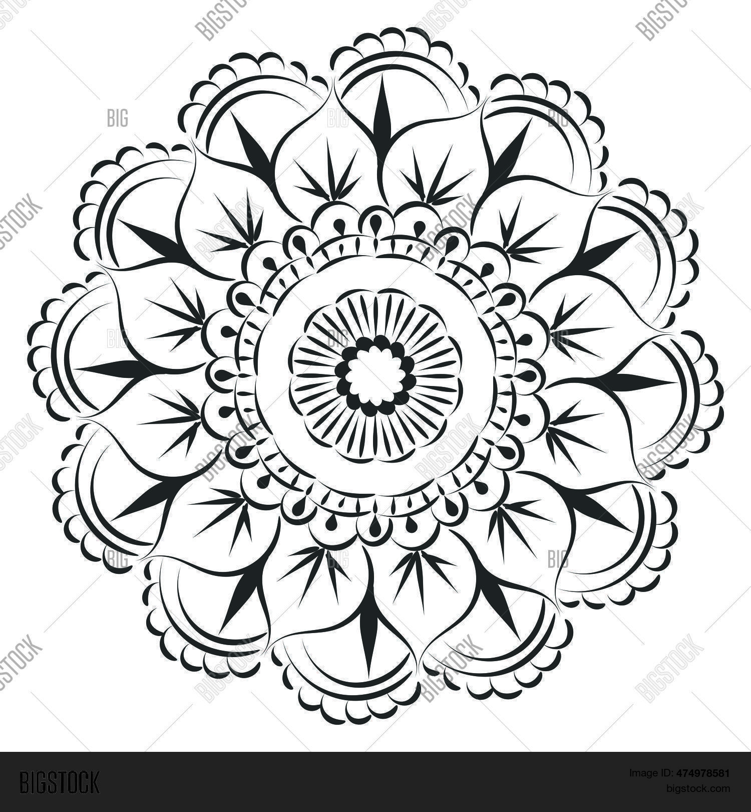 Mandala Art Design Vector & Photo (Free Trial) | Bigstock