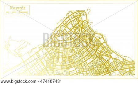 Kuwait City Map Retro Vector & Photo (Free Trial) | Bigstock