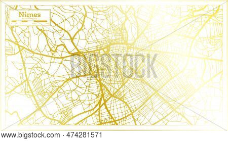 Nimes France City Map Vector & Photo (Free Trial) | Bigstock
