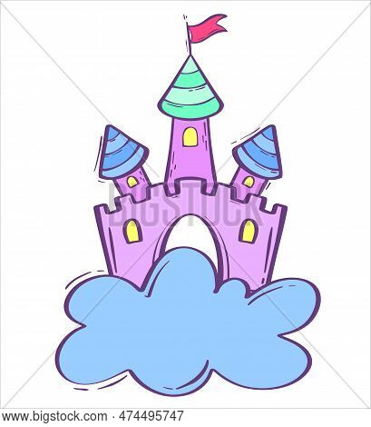 Magic Castle Turrets Vector & Photo (Free Trial) | Bigstock