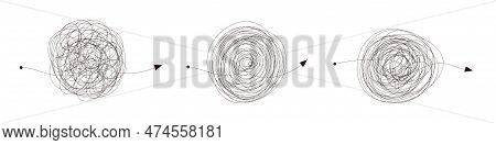 Arrow Confused Line. Vector & Photo (Free Trial) | Bigstock