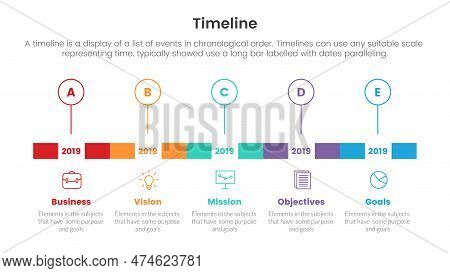 Vector y foto Timeline Set Point (prueba gratis) | Bigstock