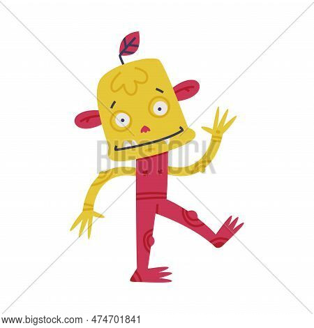 Funny Yellow Monster Vector & Photo (Free Trial) | Bigstock