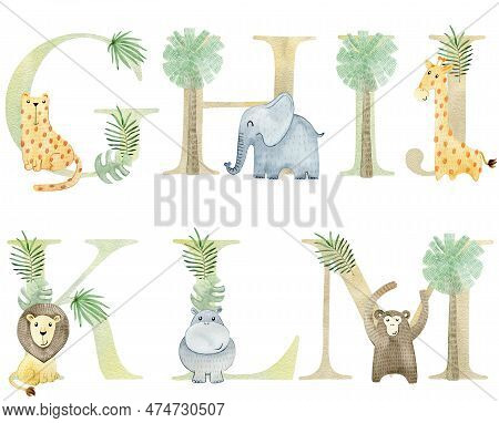Safari Letters Clip Art
