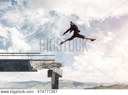 Business Woman Jumping Image & Photo (Free Trial) | Bigstock