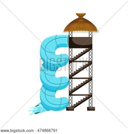 Blue Water Pipe Slide Vector & Photo (Free Trial) | Bigstock