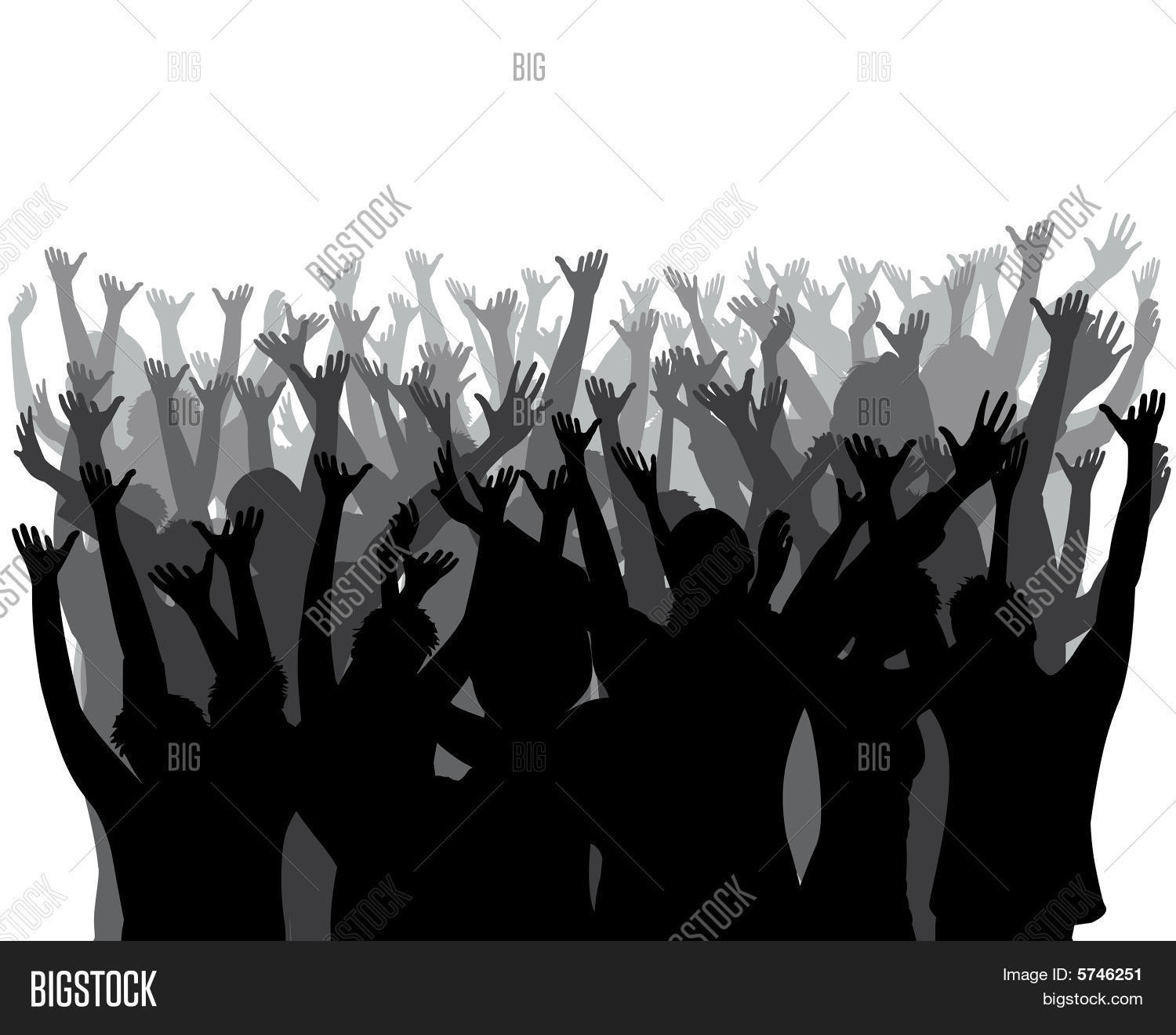 Cheering Audience Vector & Photo (Free Trial) | Bigstock