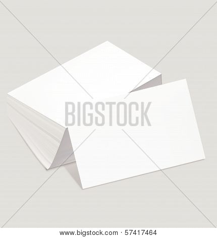 Stack Blank Business Vector & Photo (Free Trial) | Bigstock