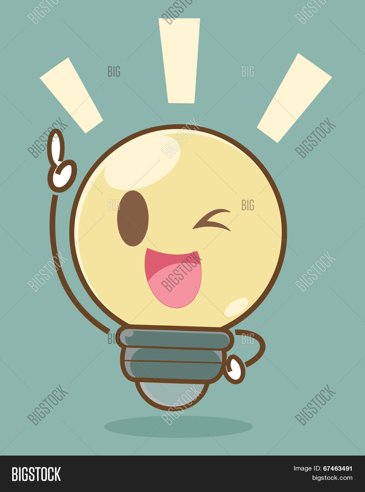 Cartoon Light Bulb Vector & Photo (Free Trial) | Bigstock