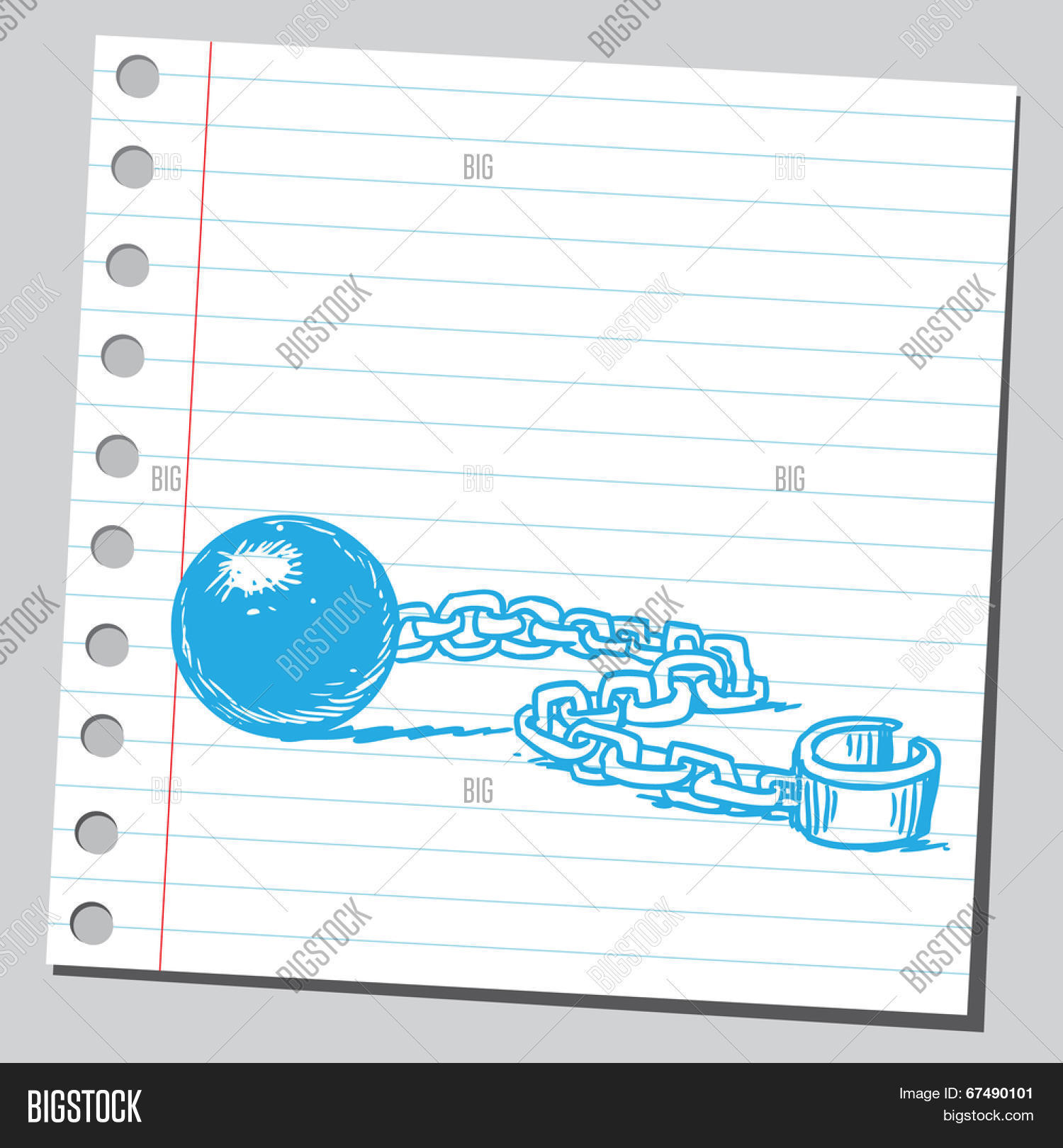 Shackle Prison Chain Vector & Photo (Free Trial) | Bigstock