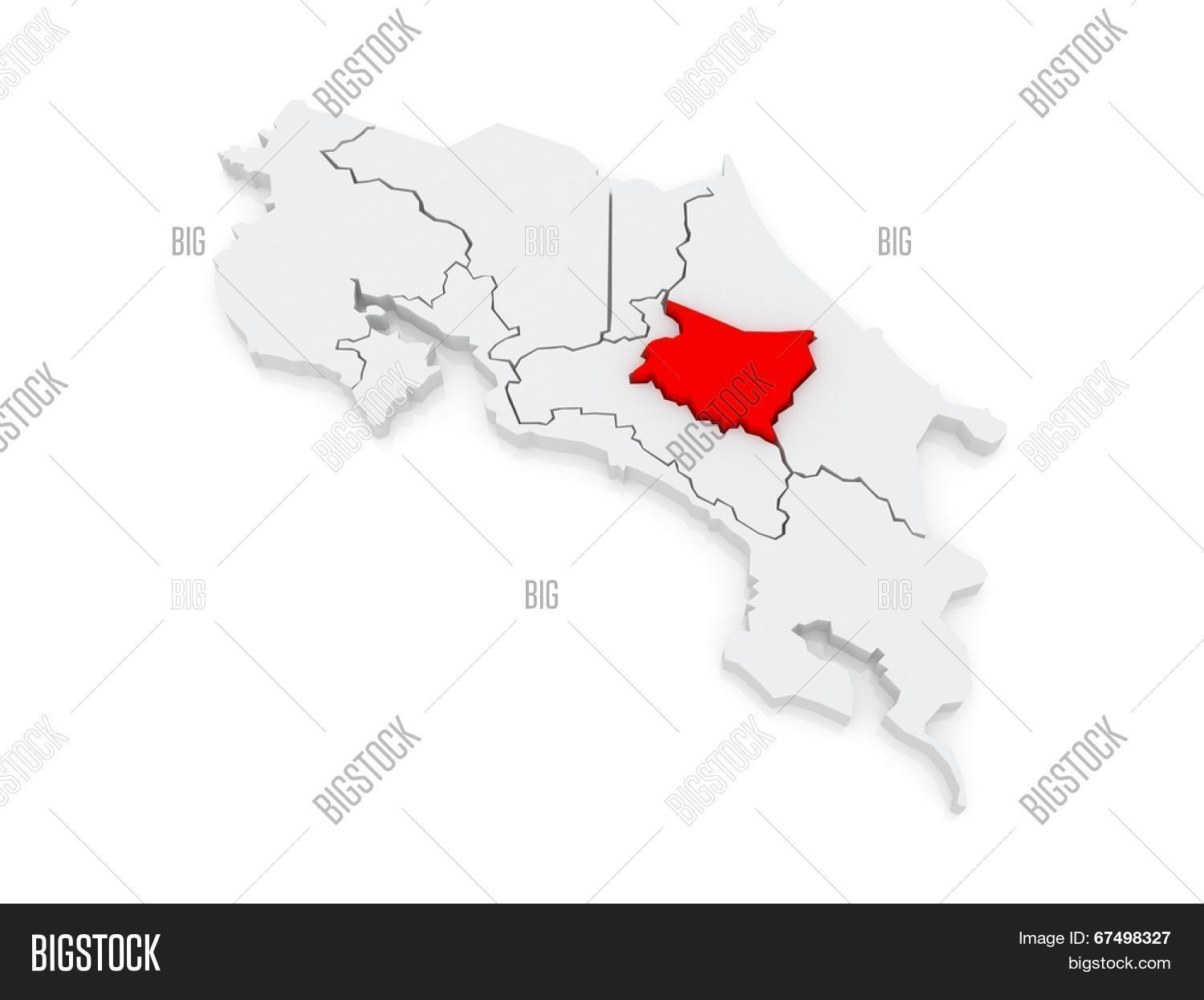 Map Cartago. Costa Image & Photo (Free Trial) | Bigstock