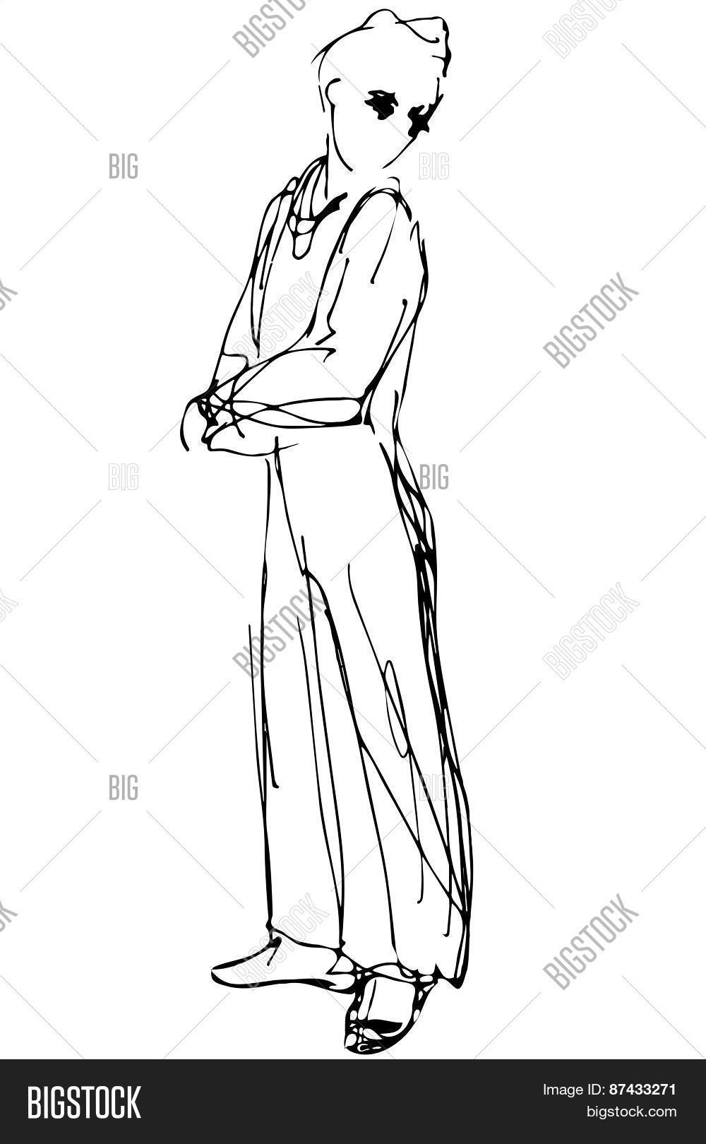Vector Sketch Man Vector & Photo (Free Trial) | Bigstock