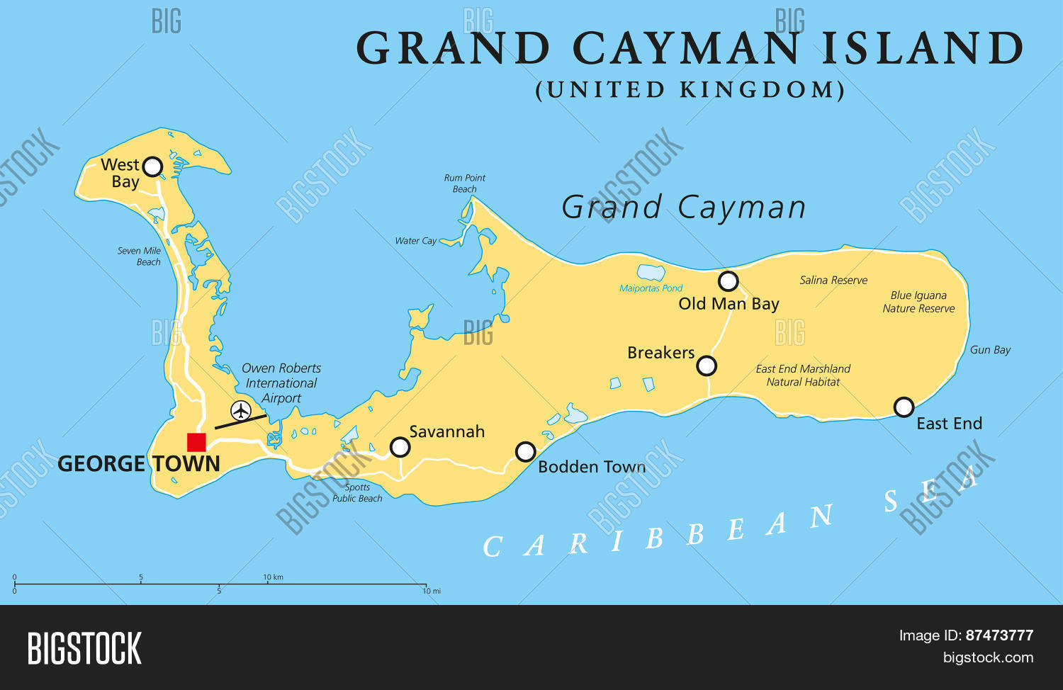 Grand Cayman Island Vector & Photo (Free Trial) | Bigstock