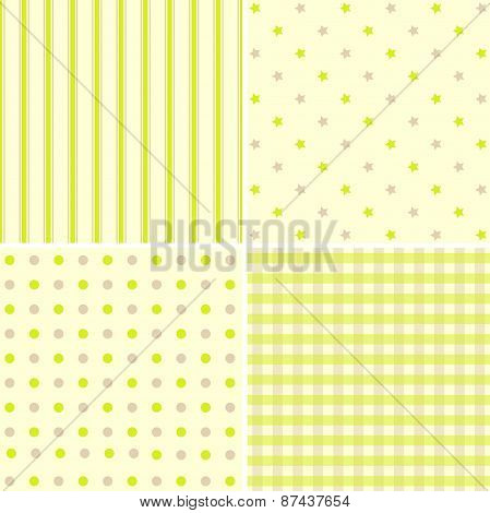 Cute Set 4 Background Vector & Photo (Free Trial) | Bigstock