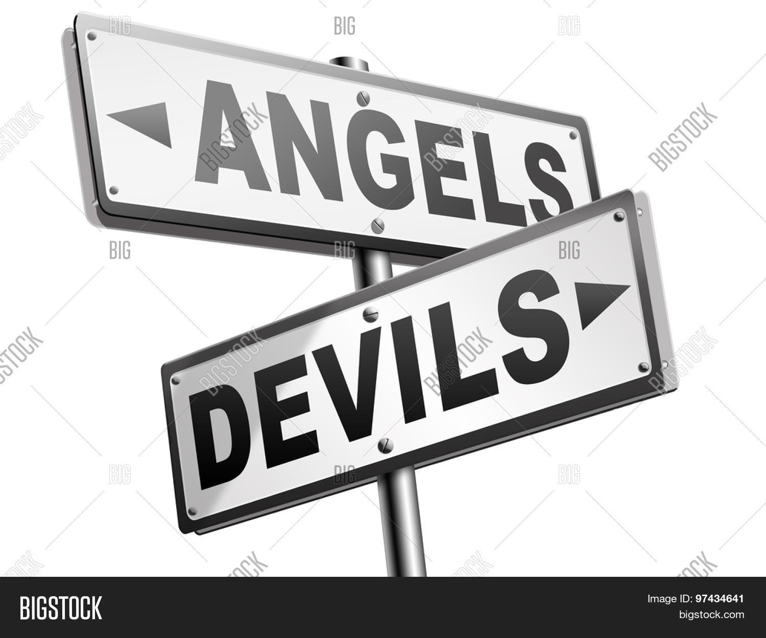 Devil Angel Good Evil Image & Photo (Free Trial) | Bigstock
