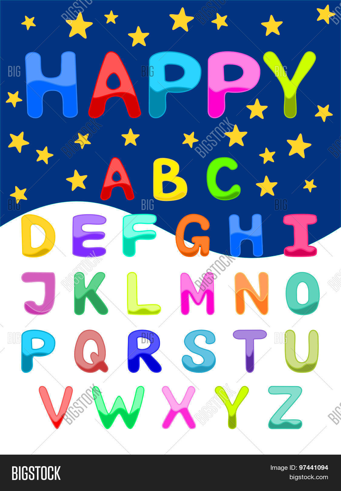Colorful Alphabet Vector & Photo (Free Trial) | Bigstock