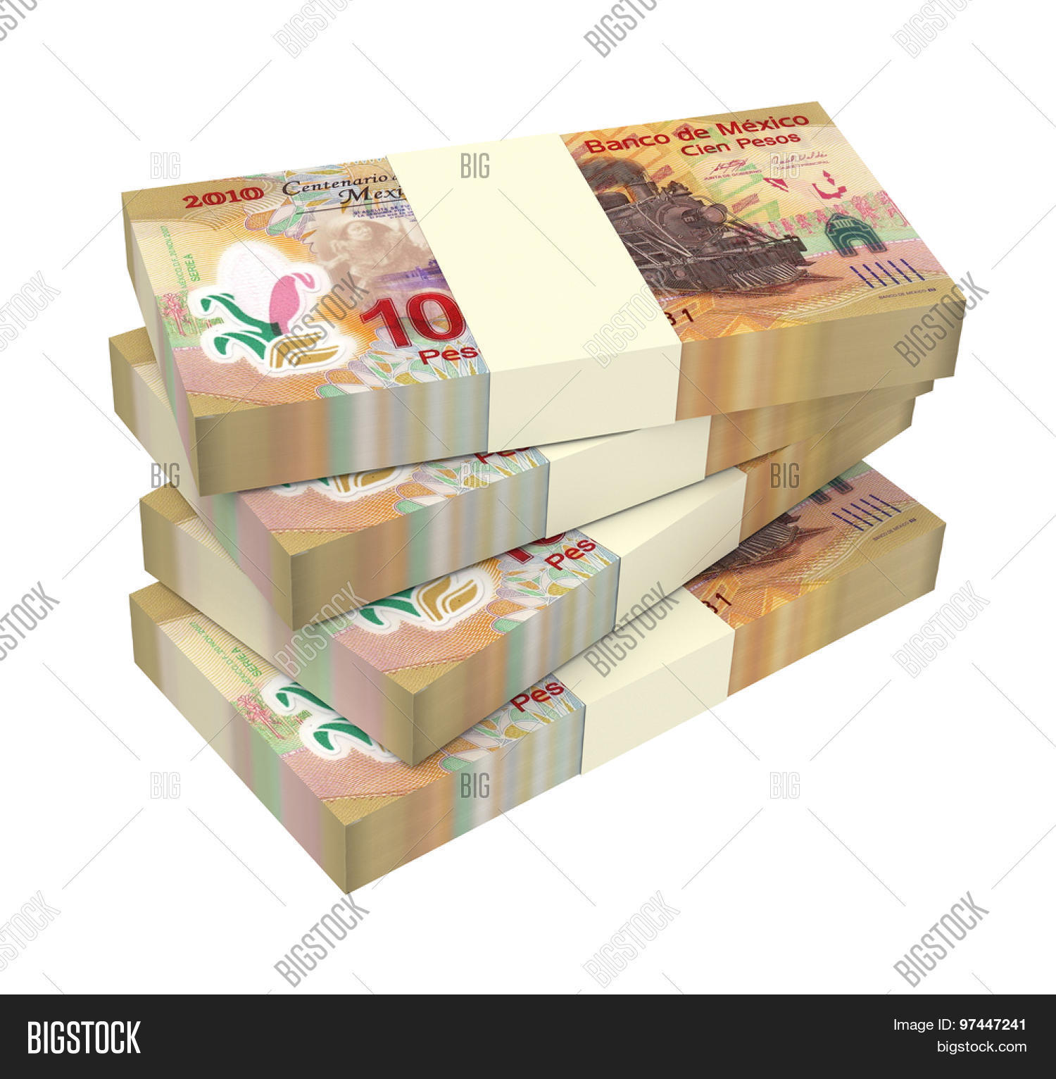Mexican Pesos Isolated Image & Photo (Free Trial) | Bigstock