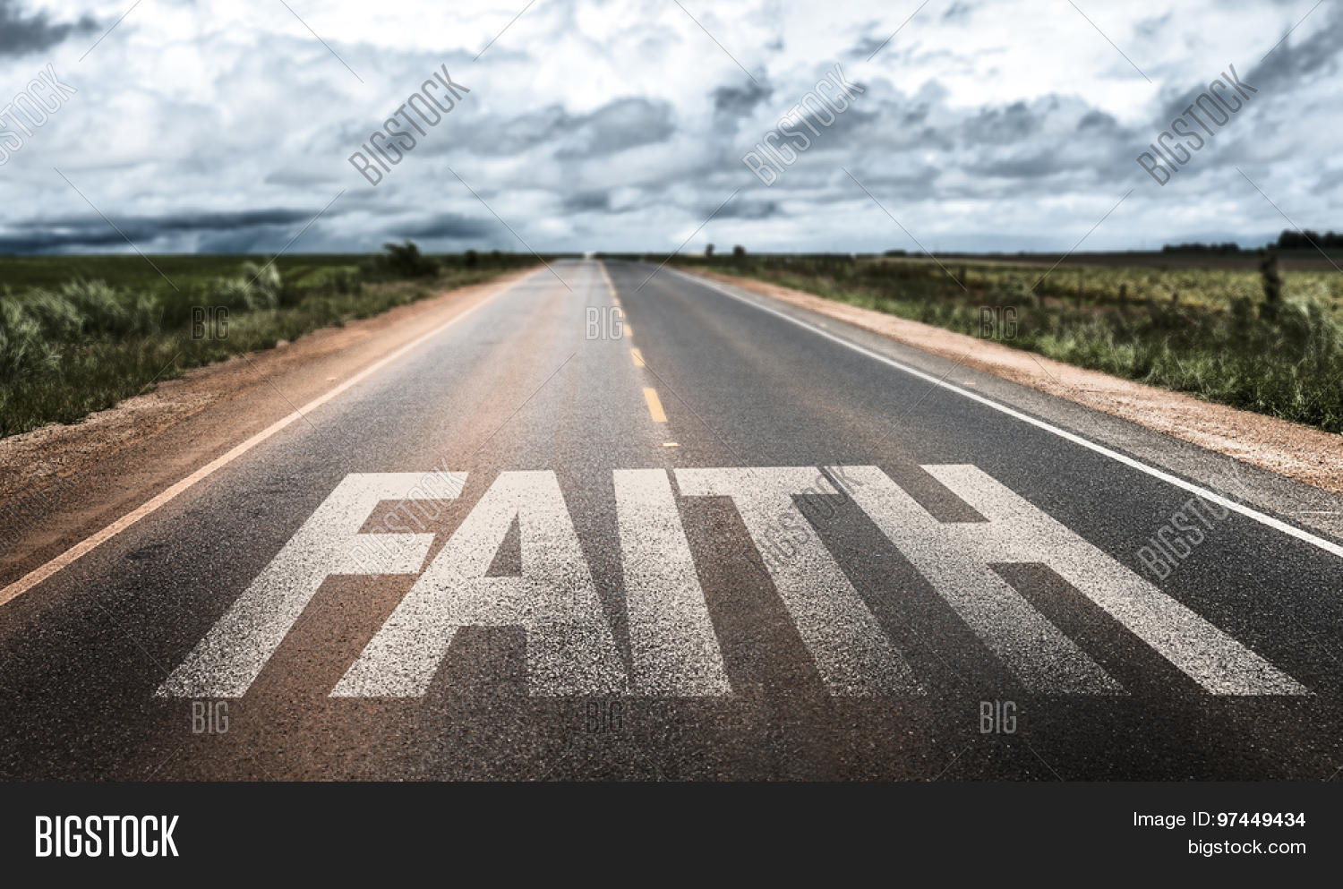 Faith Written On Rural Image & Photo (Free Trial) | Bigstock
