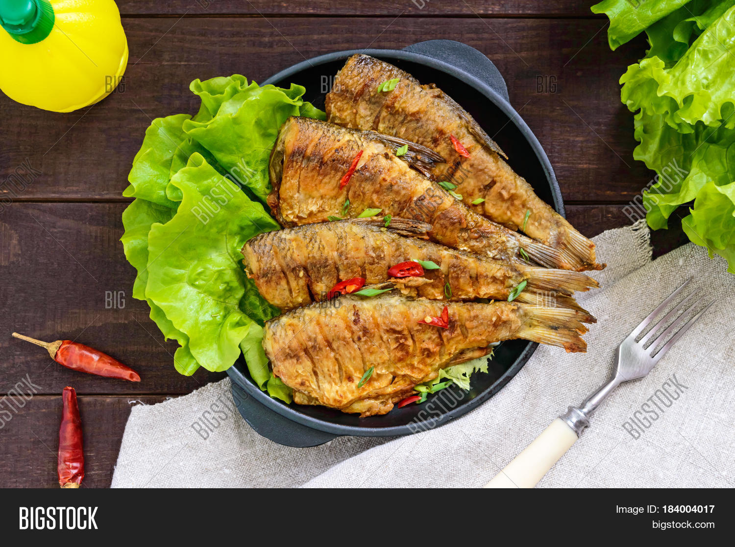 Fried Fish Carp (sazan Image & Photo (Free Trial) | Bigstock