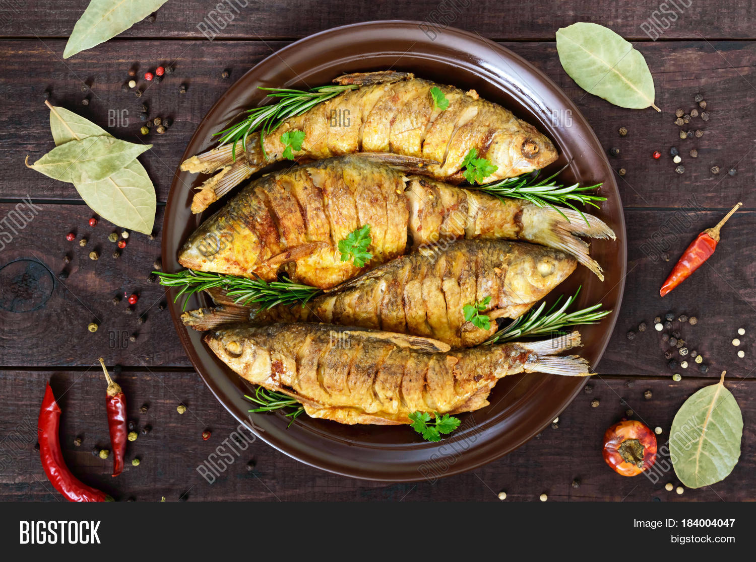 Fried Fish Carp (sazan Image & Photo (Free Trial) | Bigstock