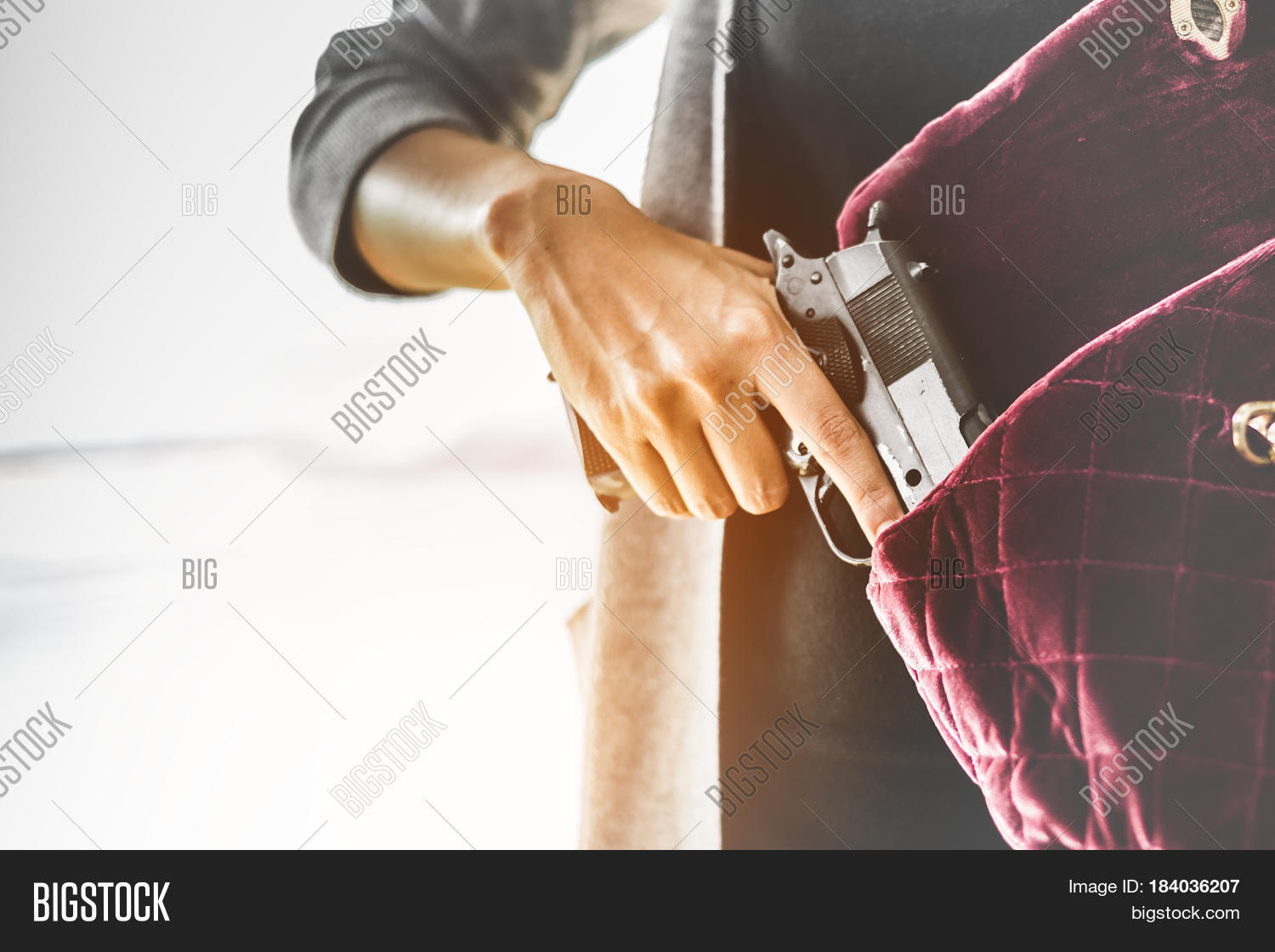 Woman Pulls Gun Her Image & Photo (Free Trial) | Bigstock