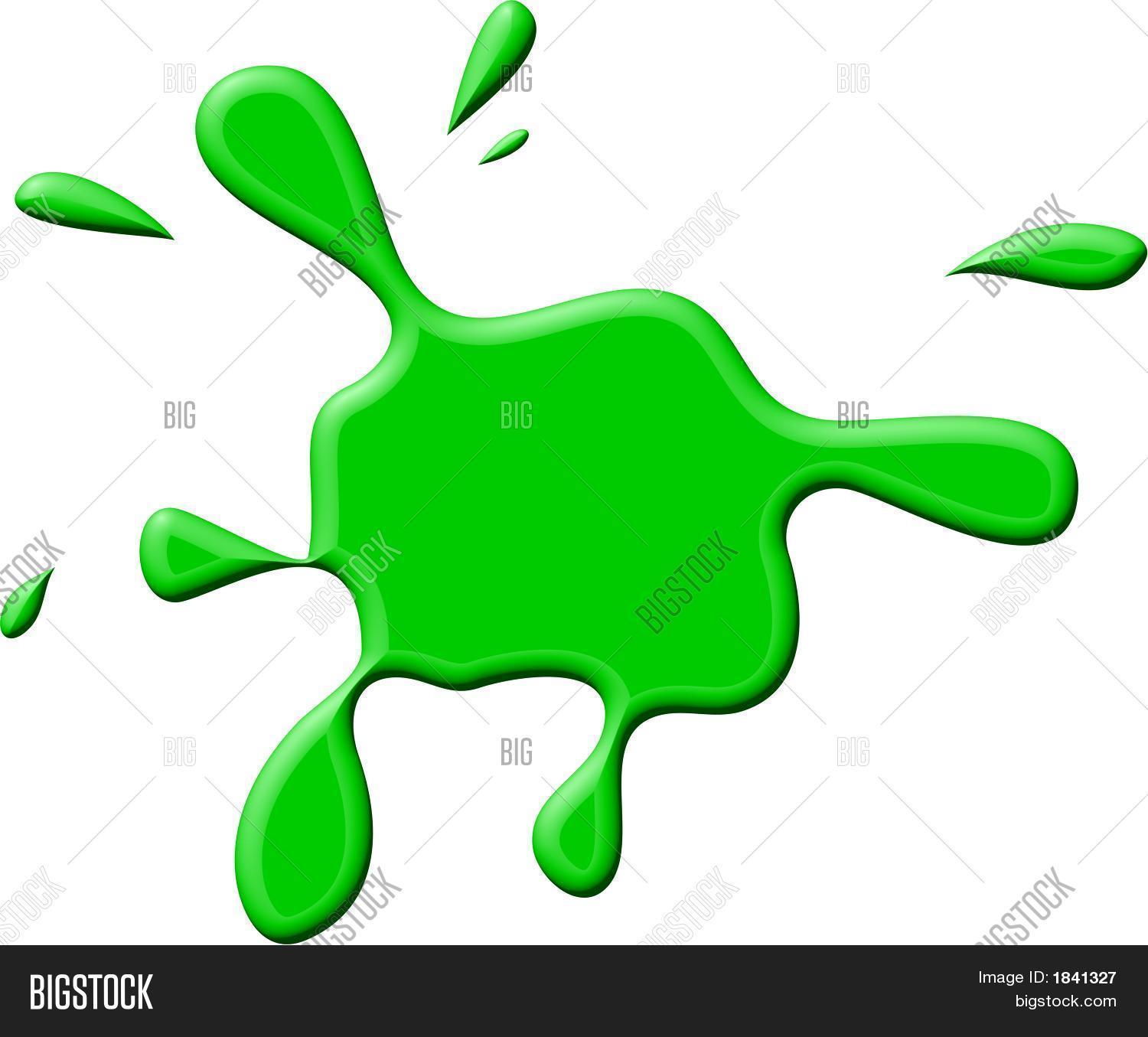 Green Paint Splodge Image & Photo (Free Trial) | Bigstock
