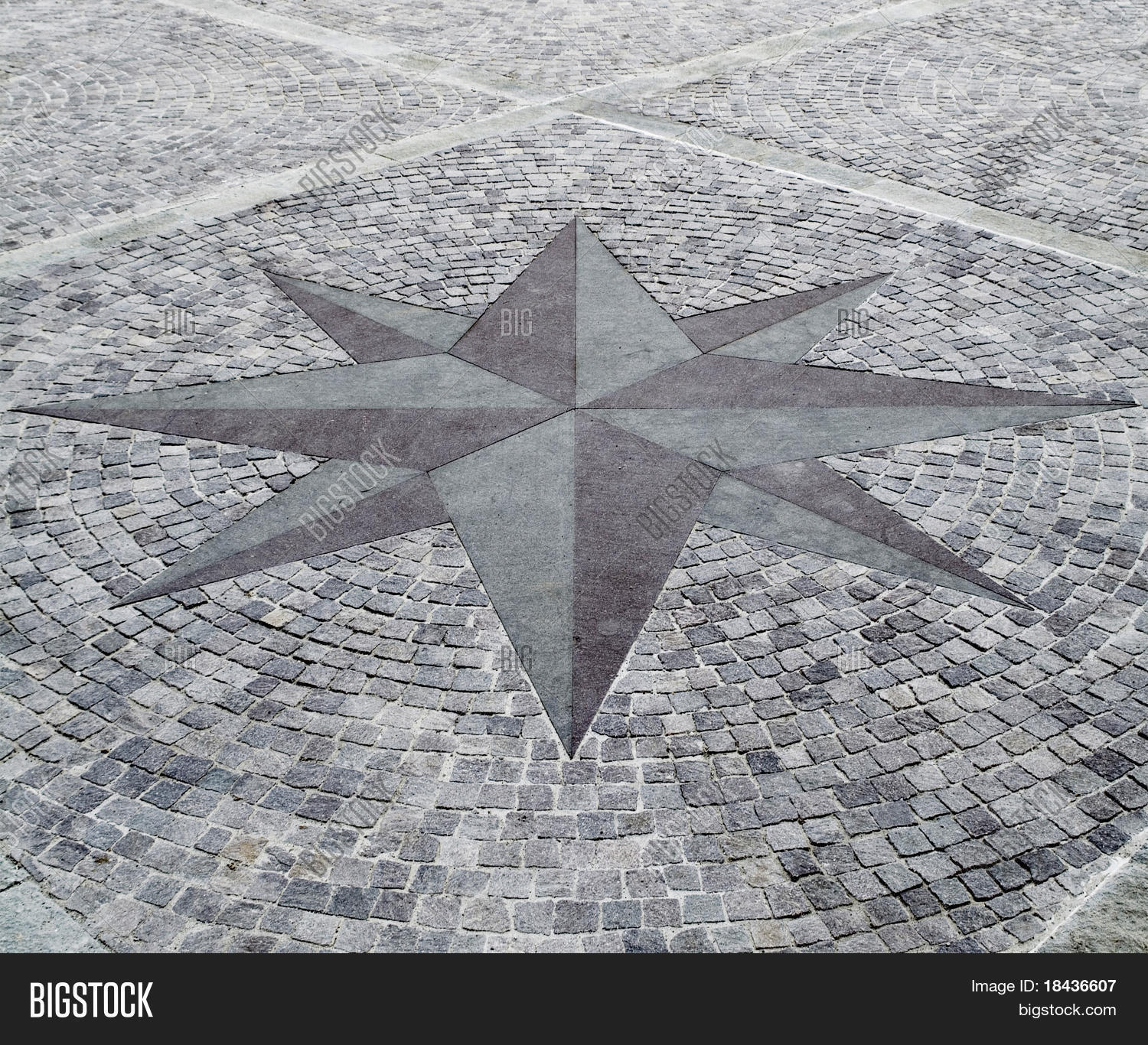 Pavement Stone Compass Image & Photo (Free Trial) | Bigstock