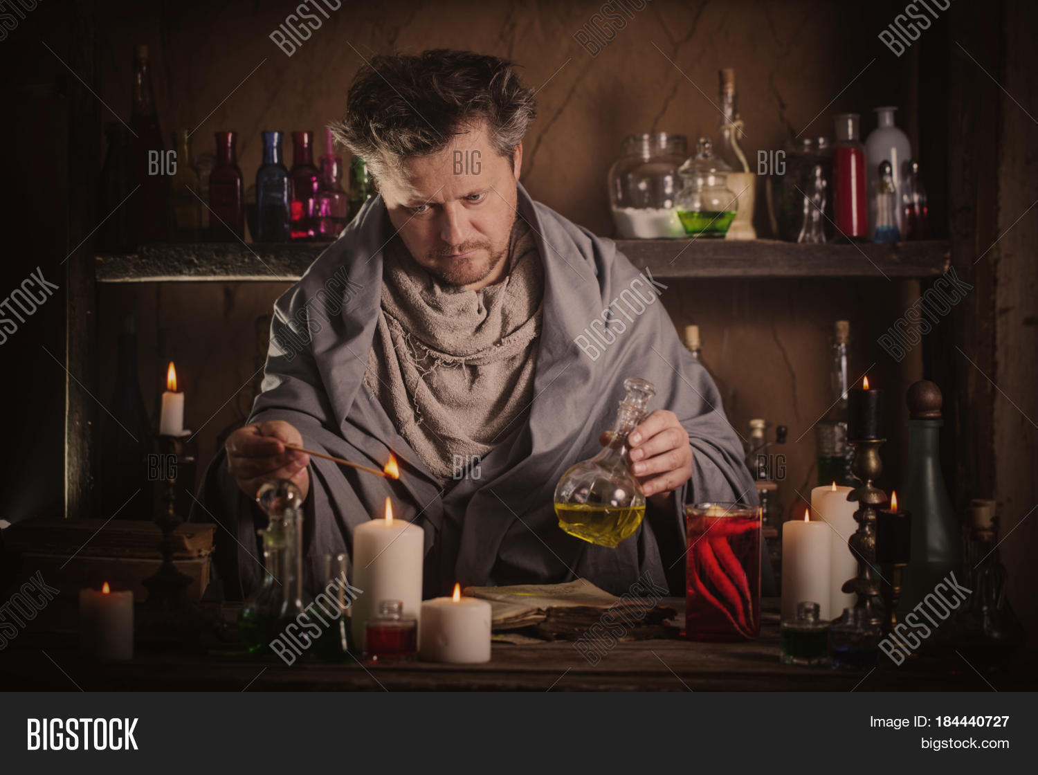 Wizard Brews Potion Image & Photo (Free Trial) | Bigstock