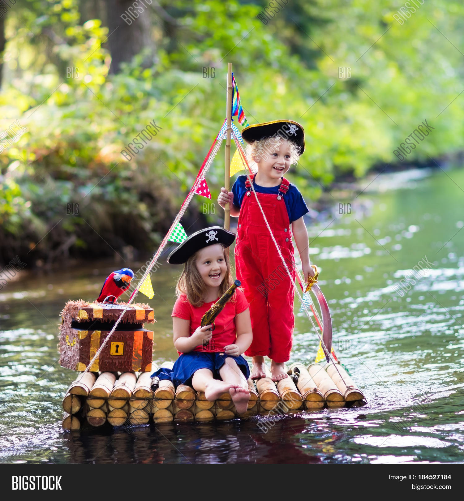 Kids Playing Pirate Image & Photo (Free Trial) | Bigstock