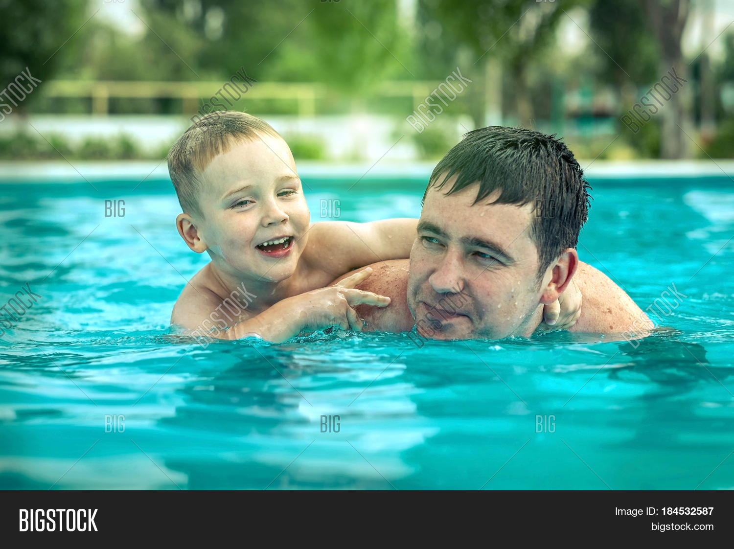 Father Son Funny Water Image & Photo (Free Trial) | Bigstock