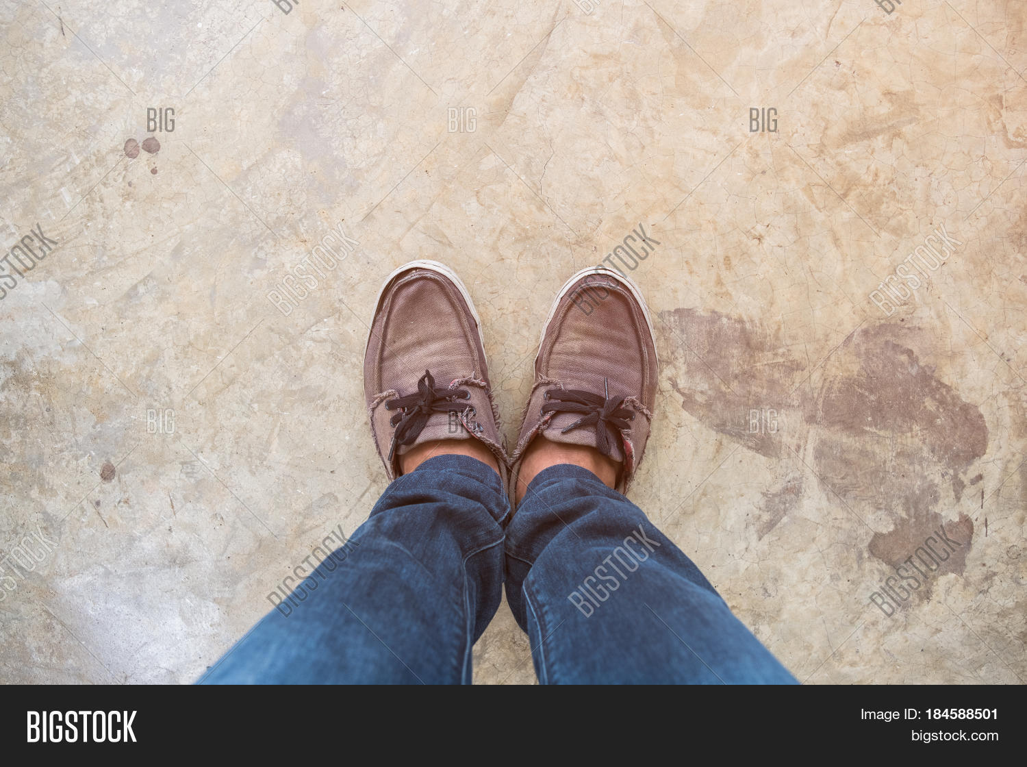 Looking Down On Feet, Image & Photo (Free Trial) | Bigstock