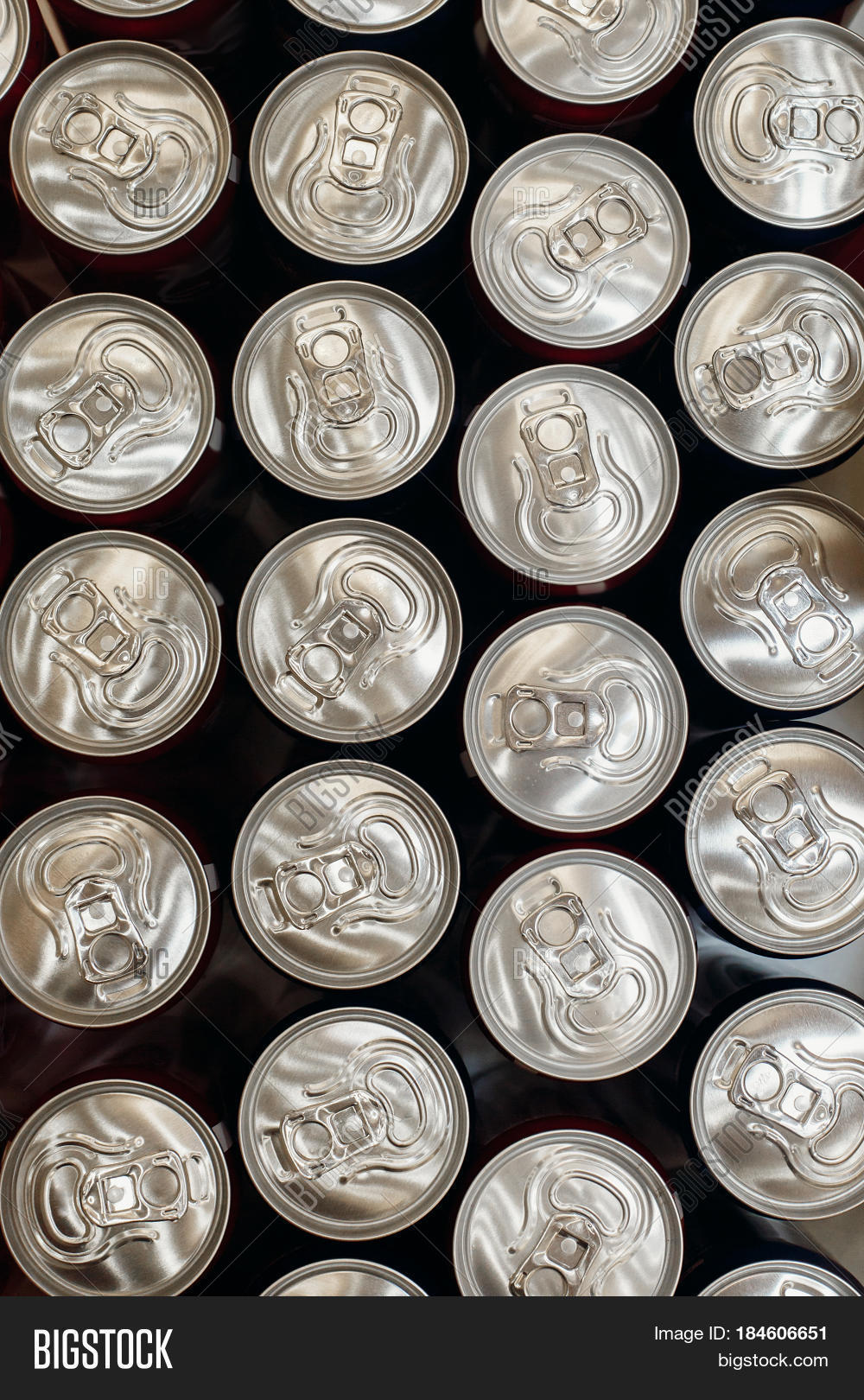 Metallic Cans Top View Image & Photo (Free Trial) | Bigstock