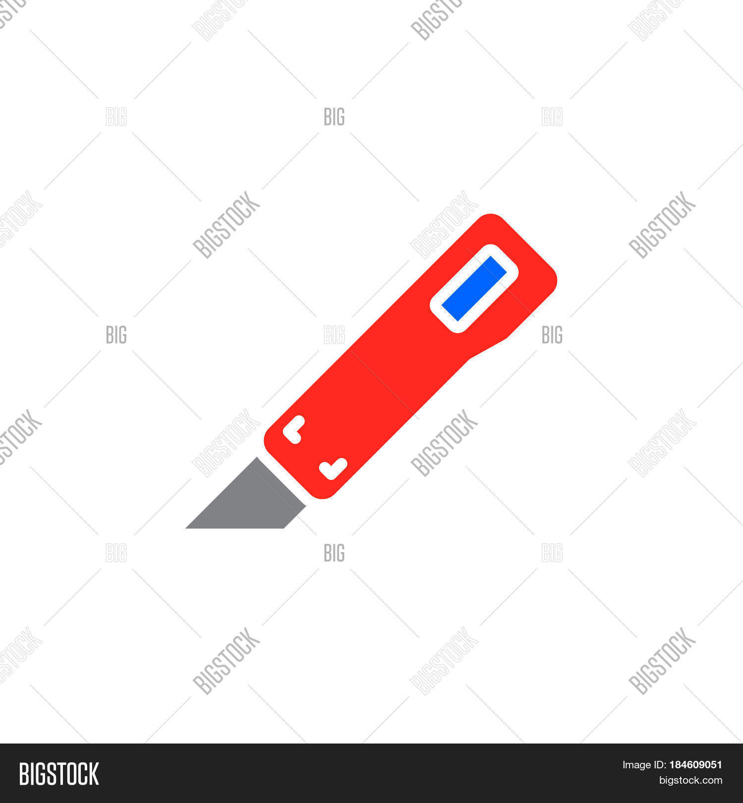 Utility Knife Icon Vector & Photo (Free Trial) | Bigstock