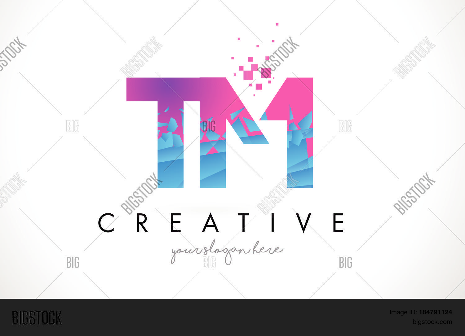 Tm T M Letter Logo Vector & Photo (Free Trial) | Bigstock