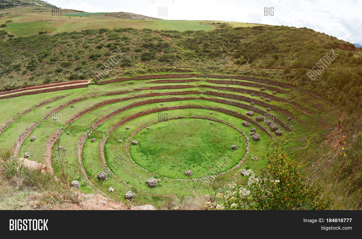 Inca Ancient Terraces Image & Photo (Free Trial) | Bigstock