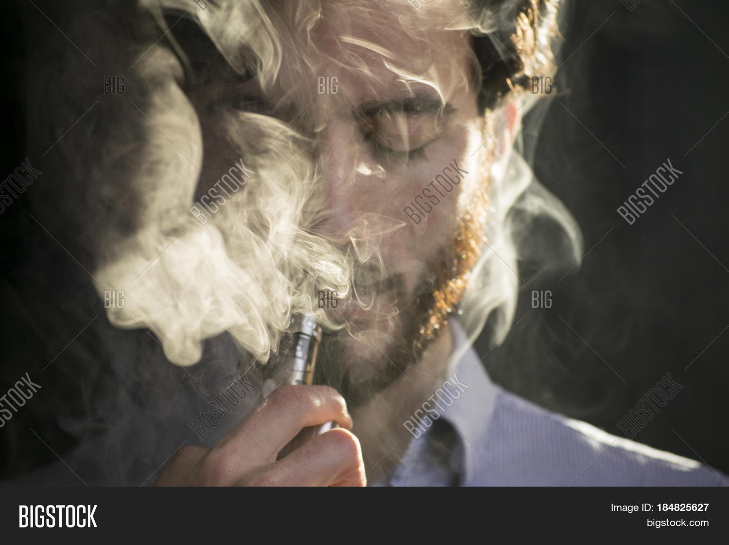 Man Vaping Electronic Image & Photo (Free Trial) | Bigstock