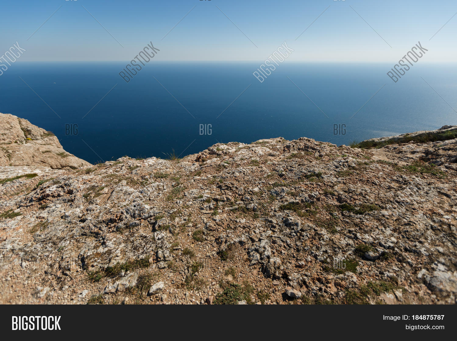 Mountain Ledge Sea Image & Photo (Free Trial) | Bigstock