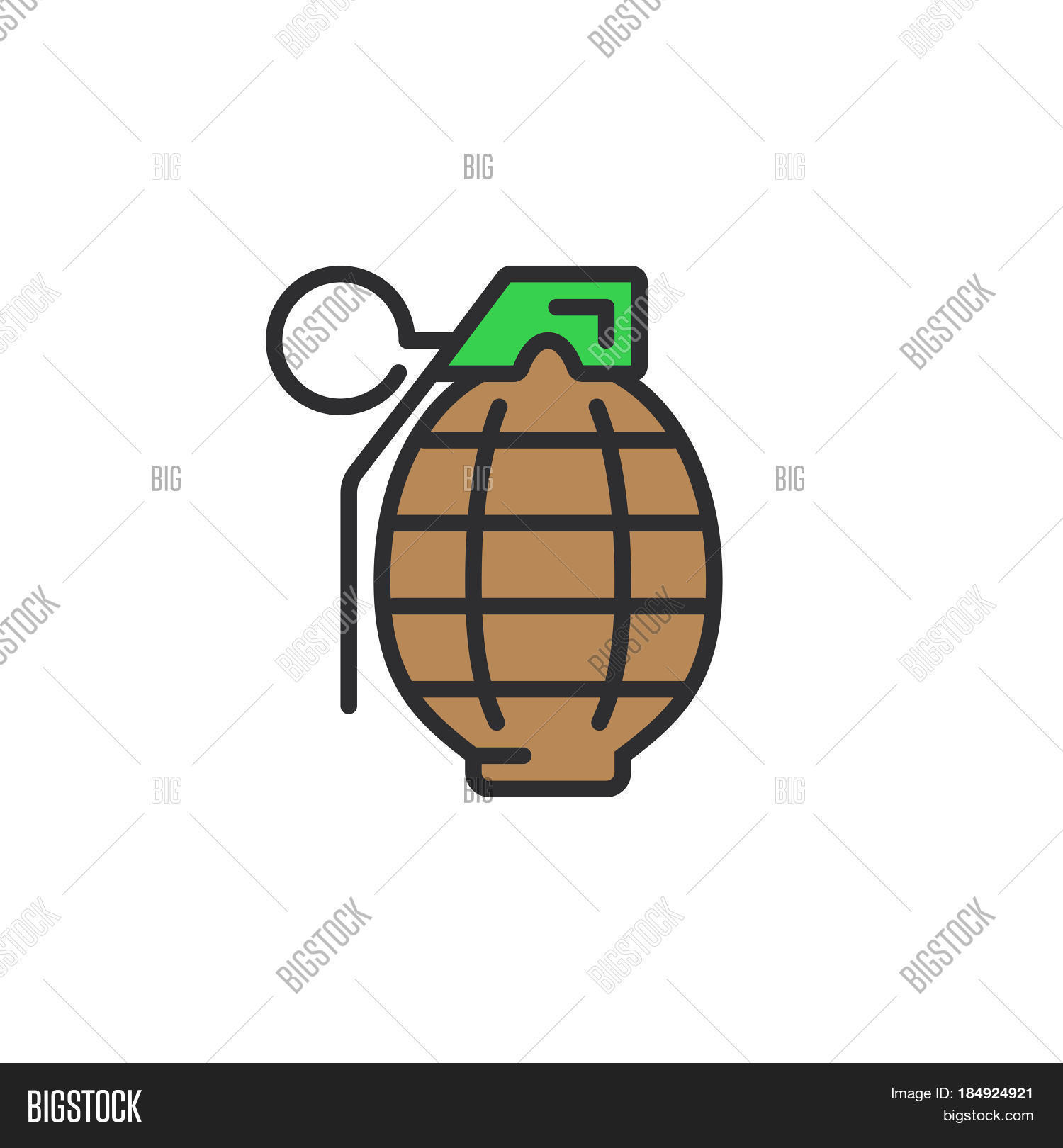 Fragmentation Grenade Vector & Photo (Free Trial) | Bigstock