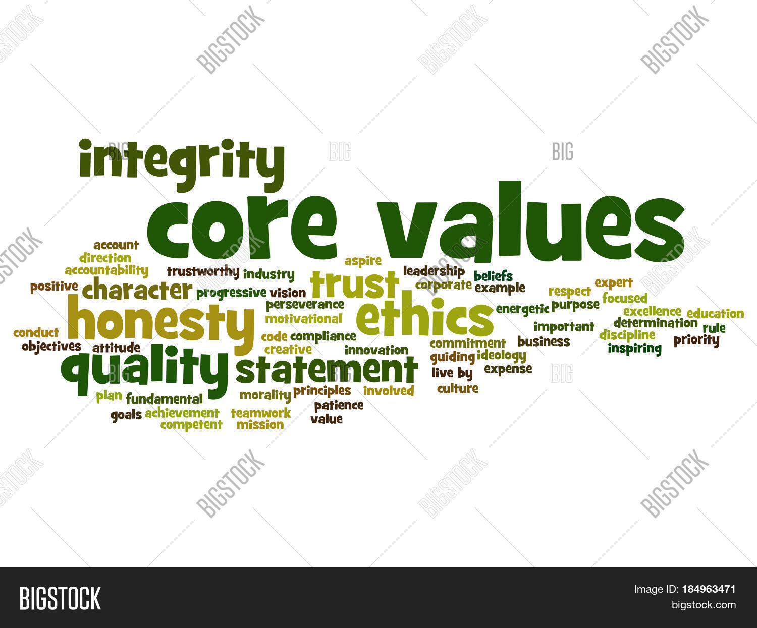 Conceptual Core Values Image & Photo (Free Trial) | Bigstock