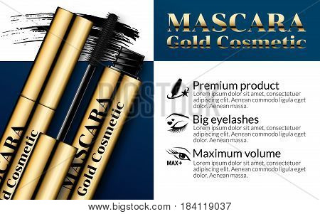 Luxury Mascara Ads Vector & Photo (Free Trial) | Bigstock