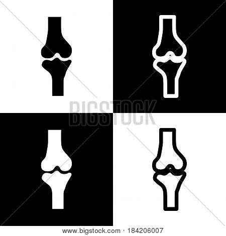 Knee Joint Sign. Vector & Photo (Free Trial) | Bigstock