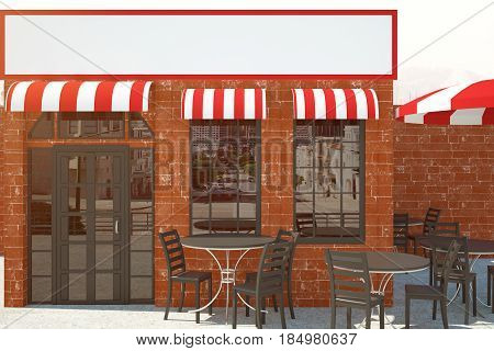 Stylish Red Brick Cafe Image & Photo (Free Trial) | Bigstock