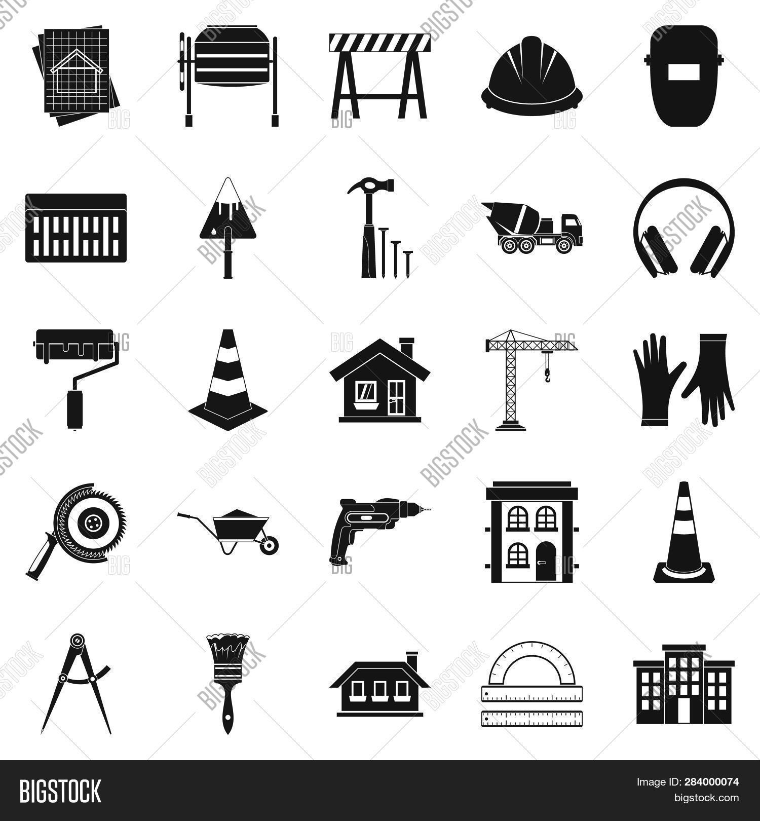 Undertaking Icons Set Image & Photo (Free Trial) | Bigstock