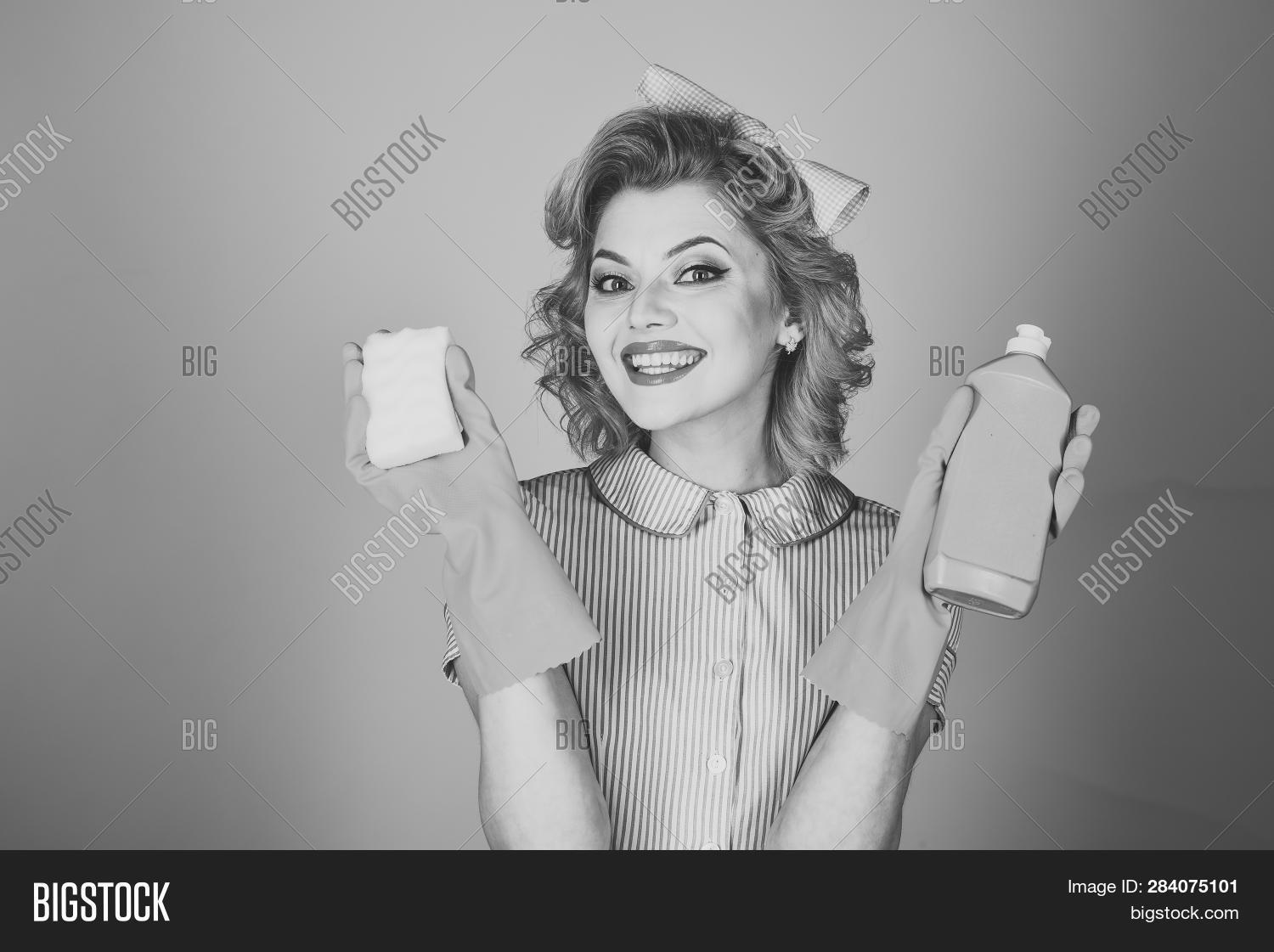 Cleaning, Retro Style Image & Photo (Free Trial) | Bigstock