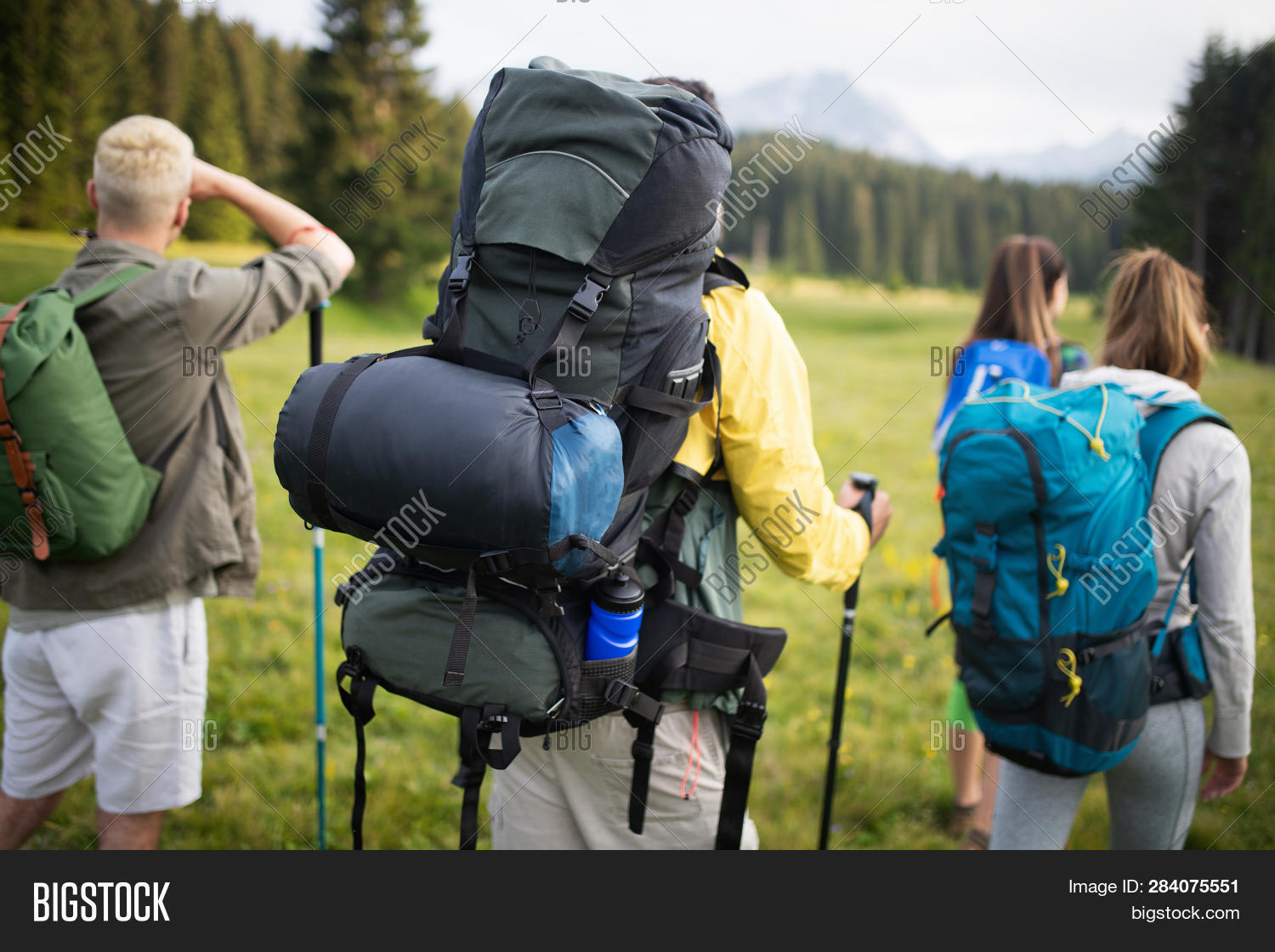 Group Hikers Backpacks Image & Photo (Free Trial) | Bigstock