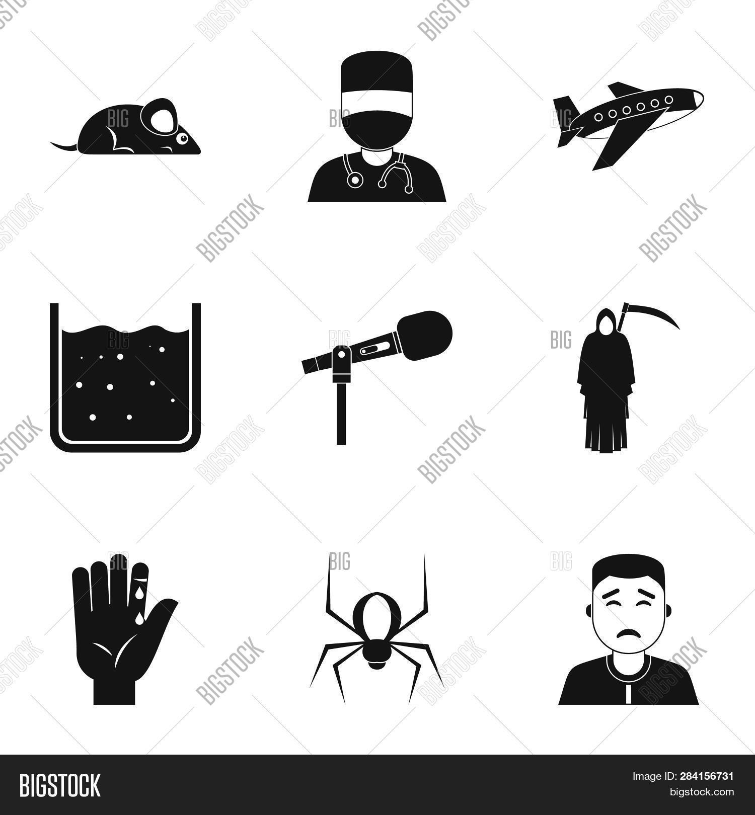 Phobia Symbols Icon Image & Photo (Free Trial) | Bigstock