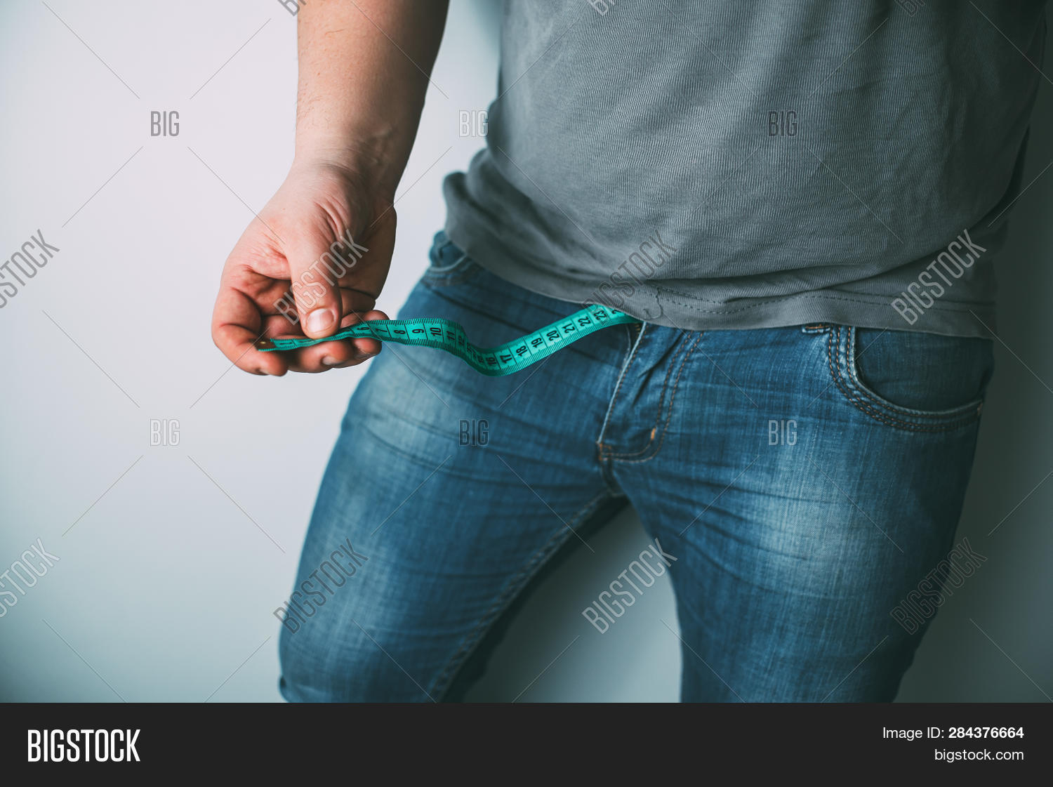 Guy Measures Penis Image & Photo (Free Trial) | Bigstock